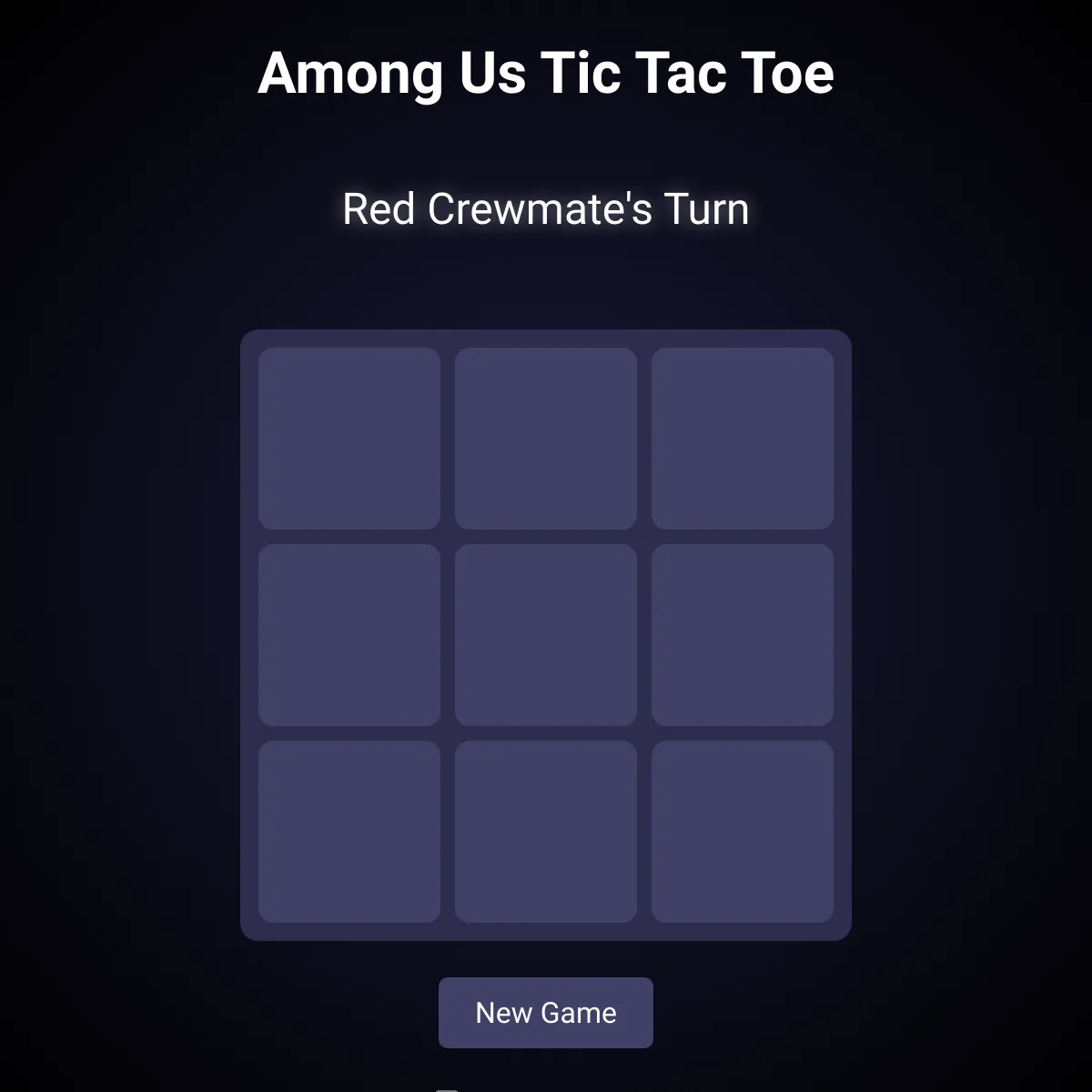 Among Us Tic Tac Toe