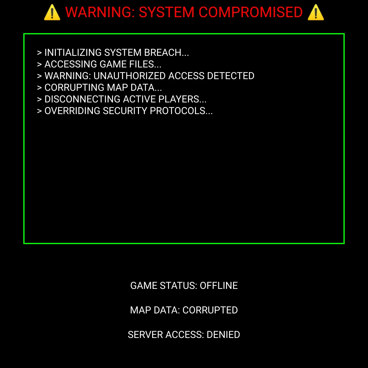 Roblox Hacker Warning Messagestyl