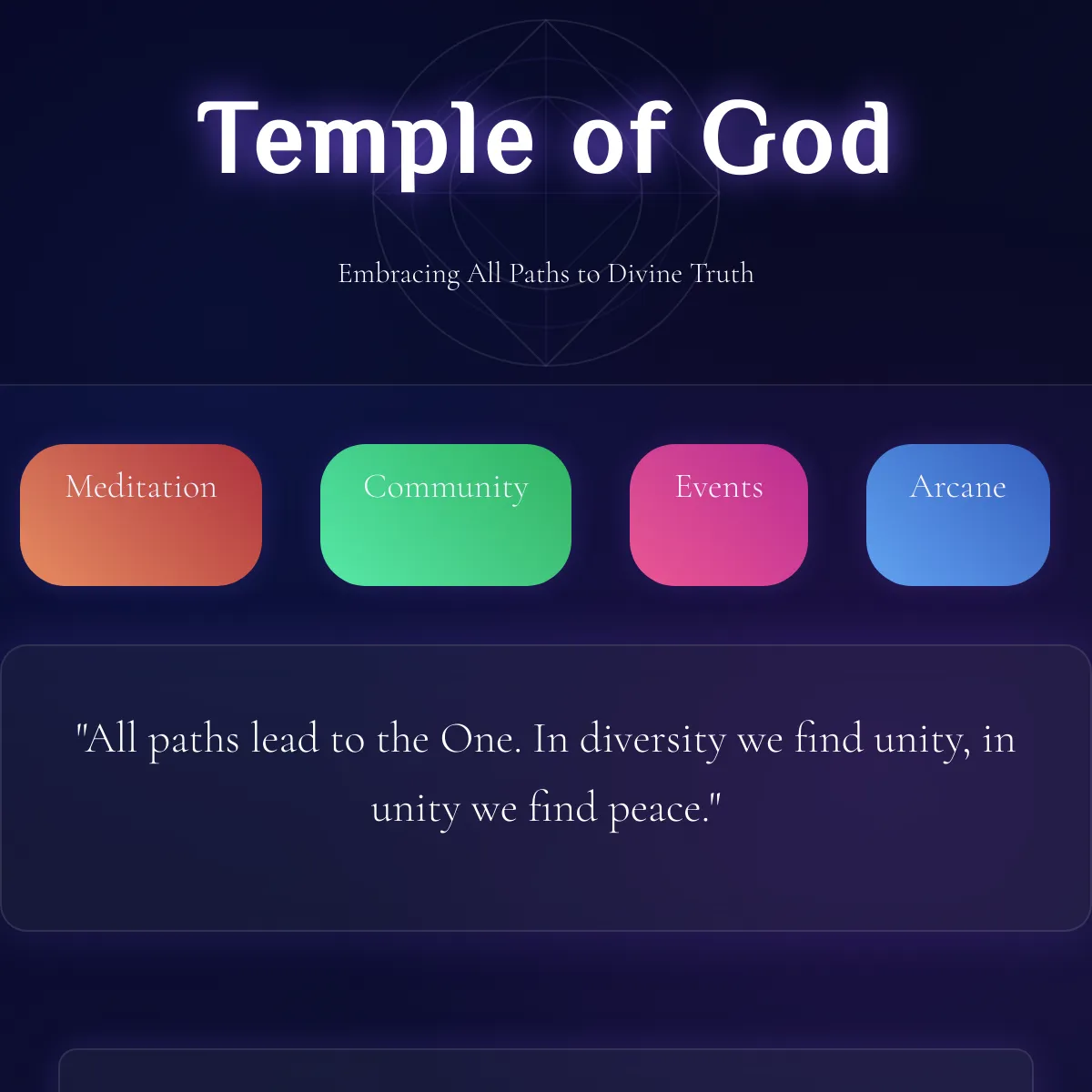 Temple Template Website