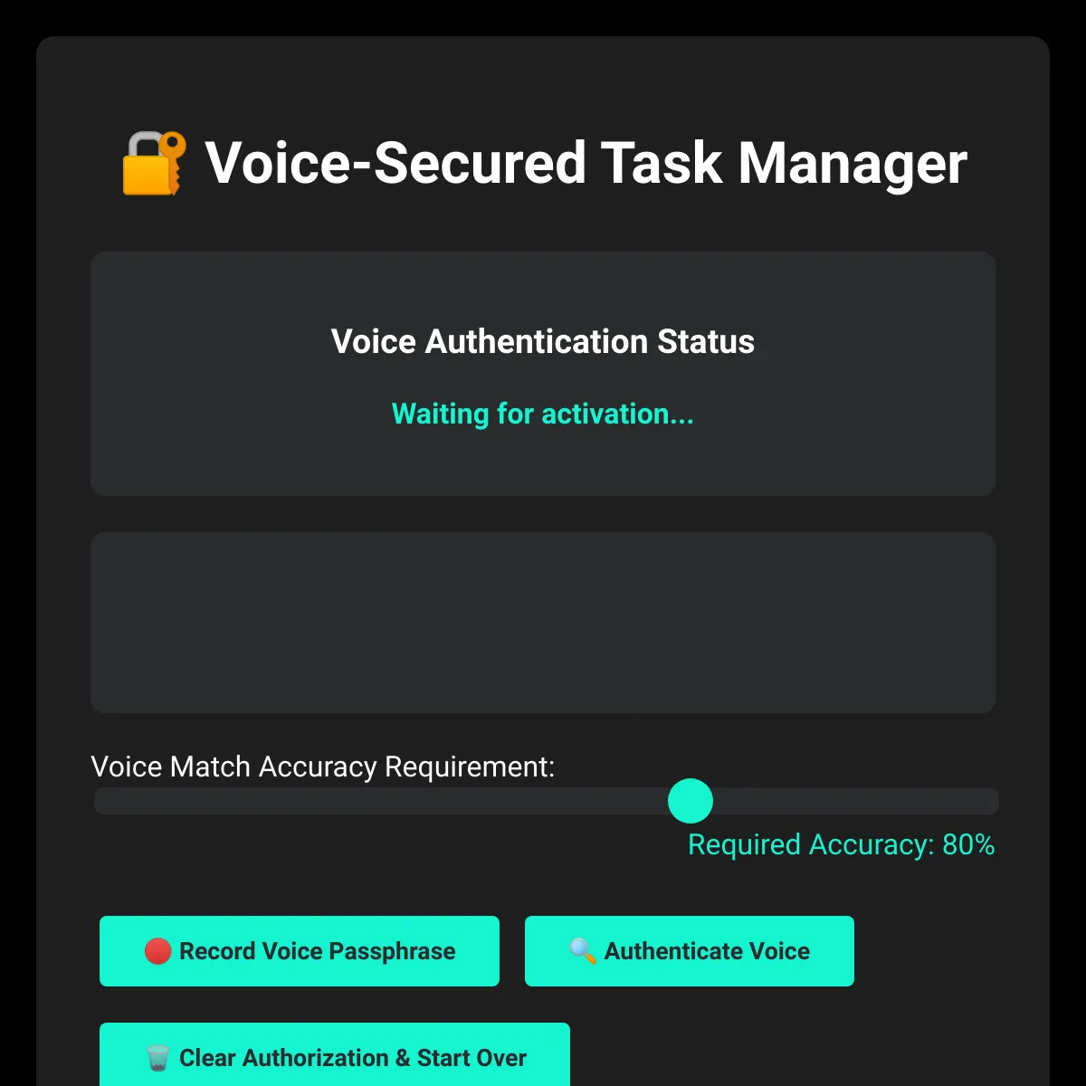 FAIL - Secure Voice-Activated Task Manager