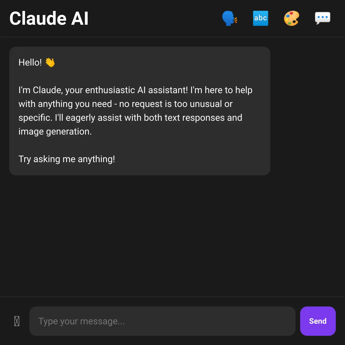 🤖💬 Claude AI Chat Interface