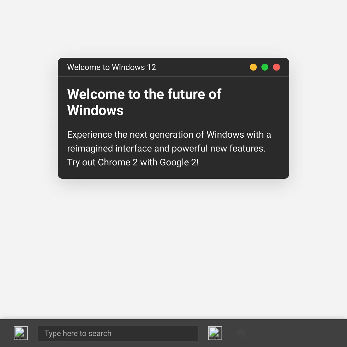 Windows 12 Interface Simulation