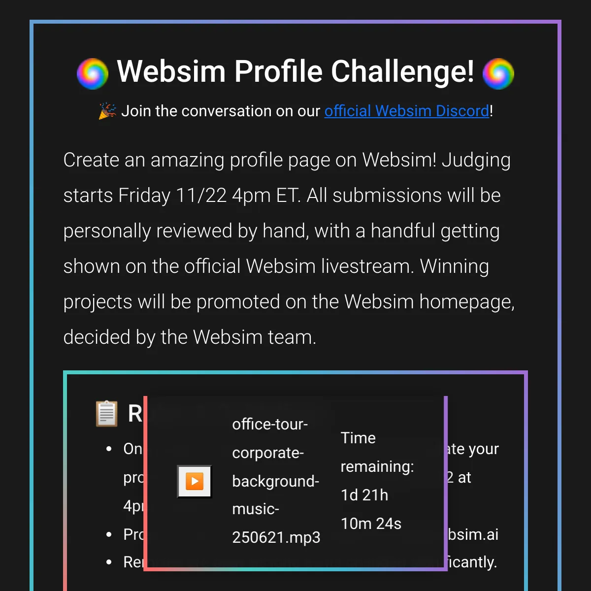Websim Profile Showcase!