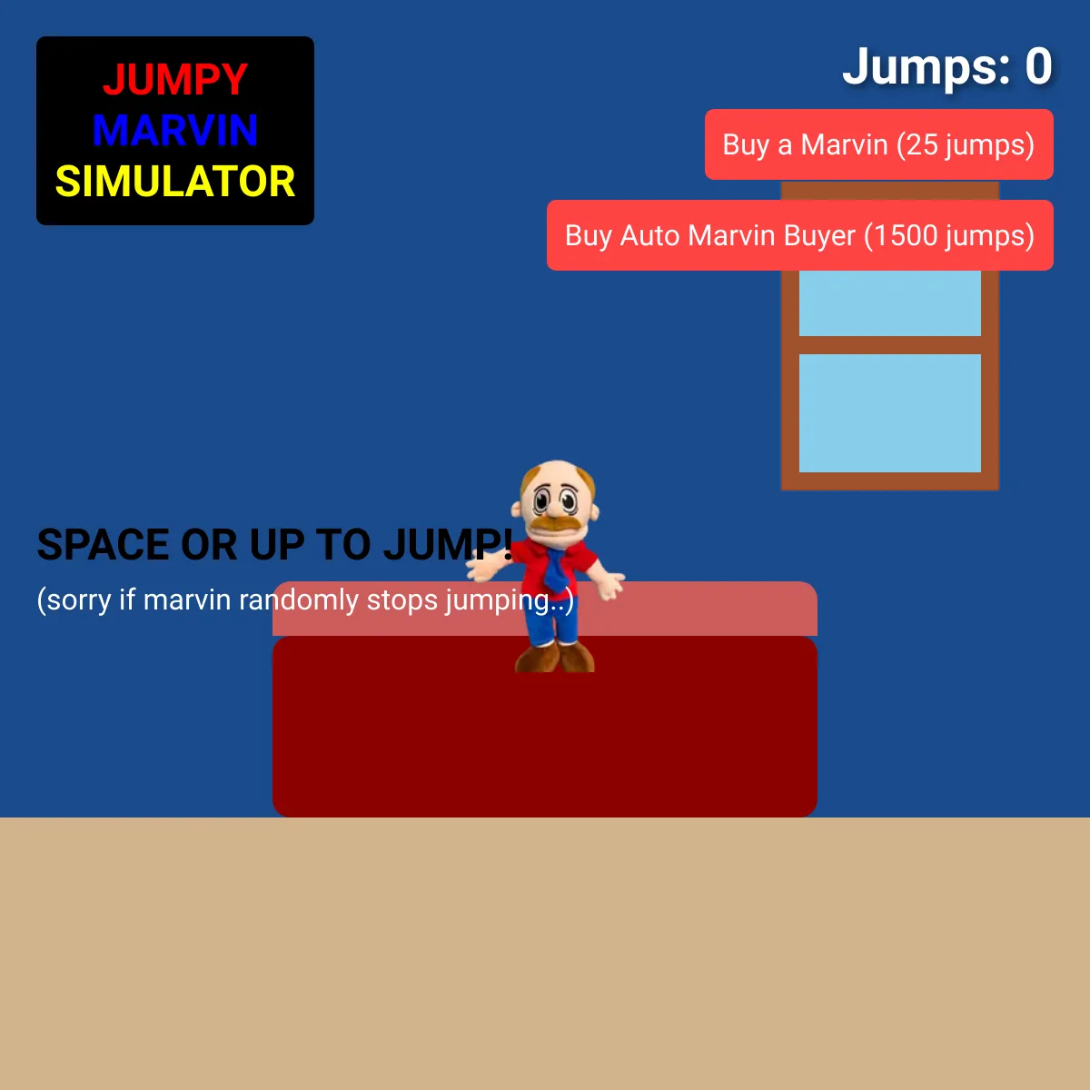 Jumpy Marvin Simulator!