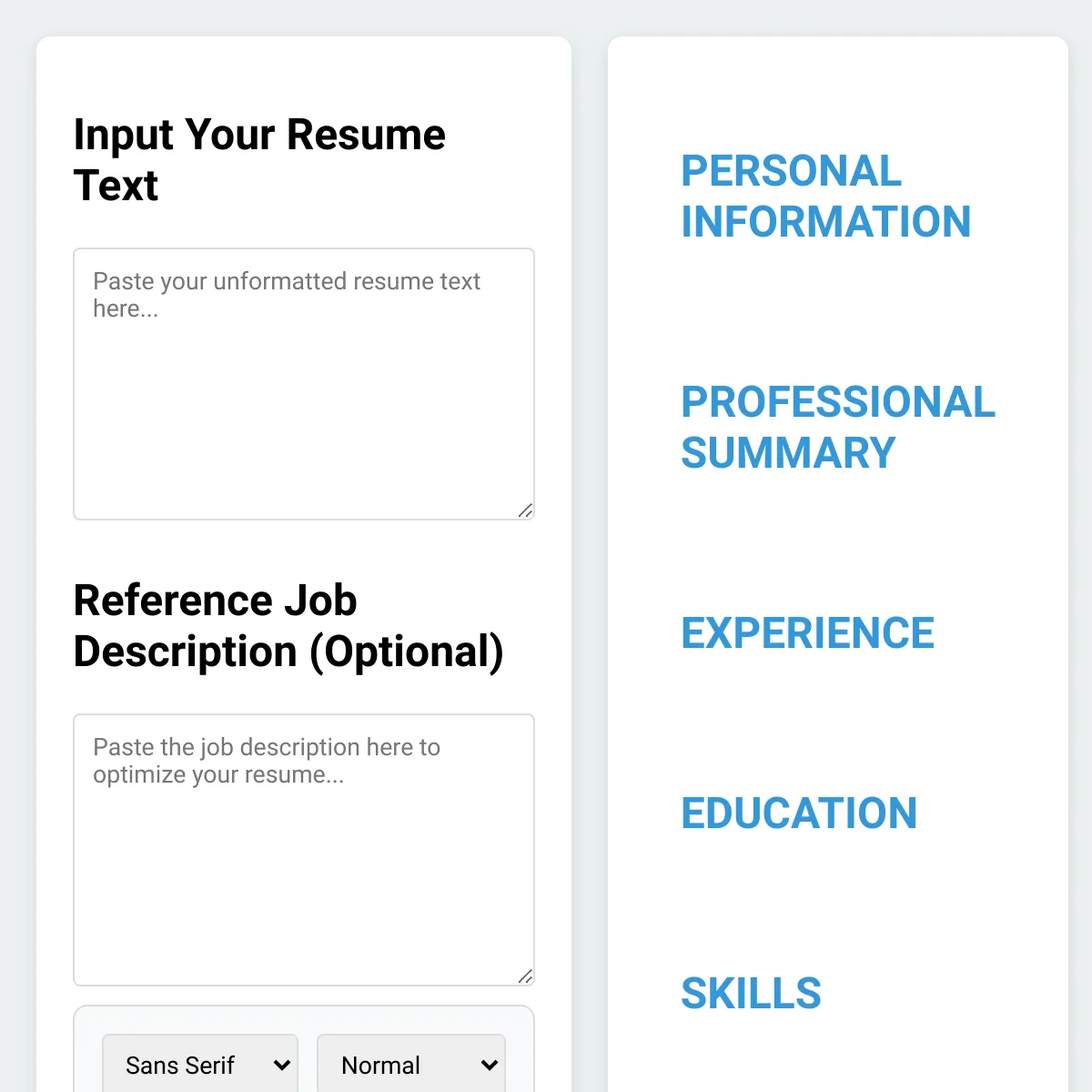AI-Powered Resume Builder
