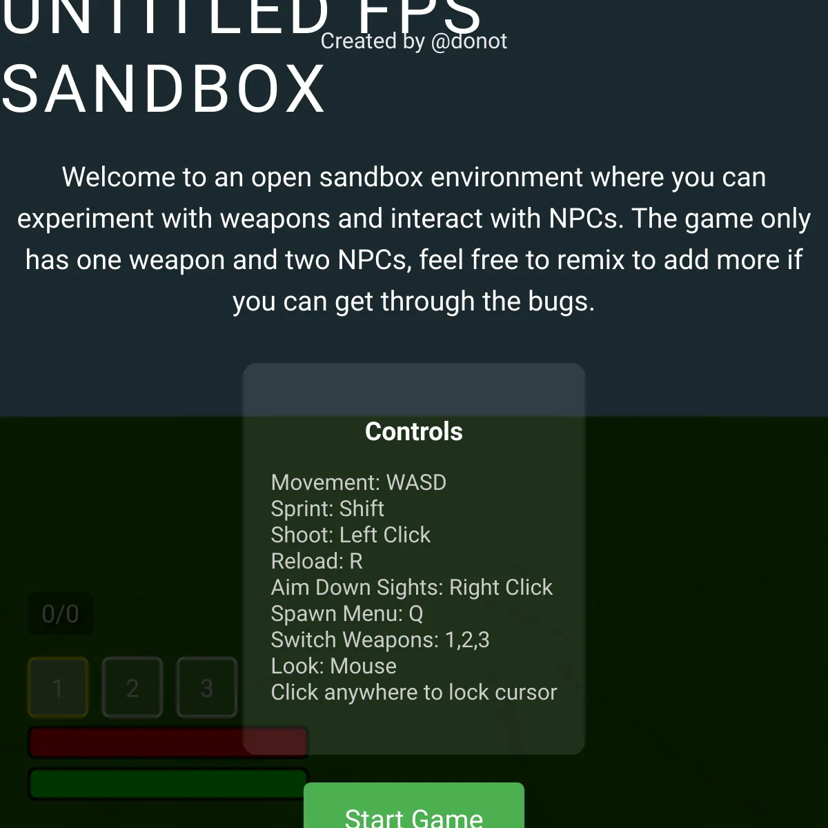 Untitled Fps Sandbox