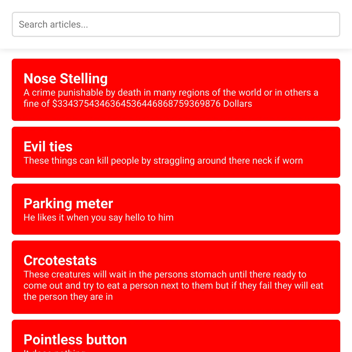 asdfcom - The Most Random Articles Ever