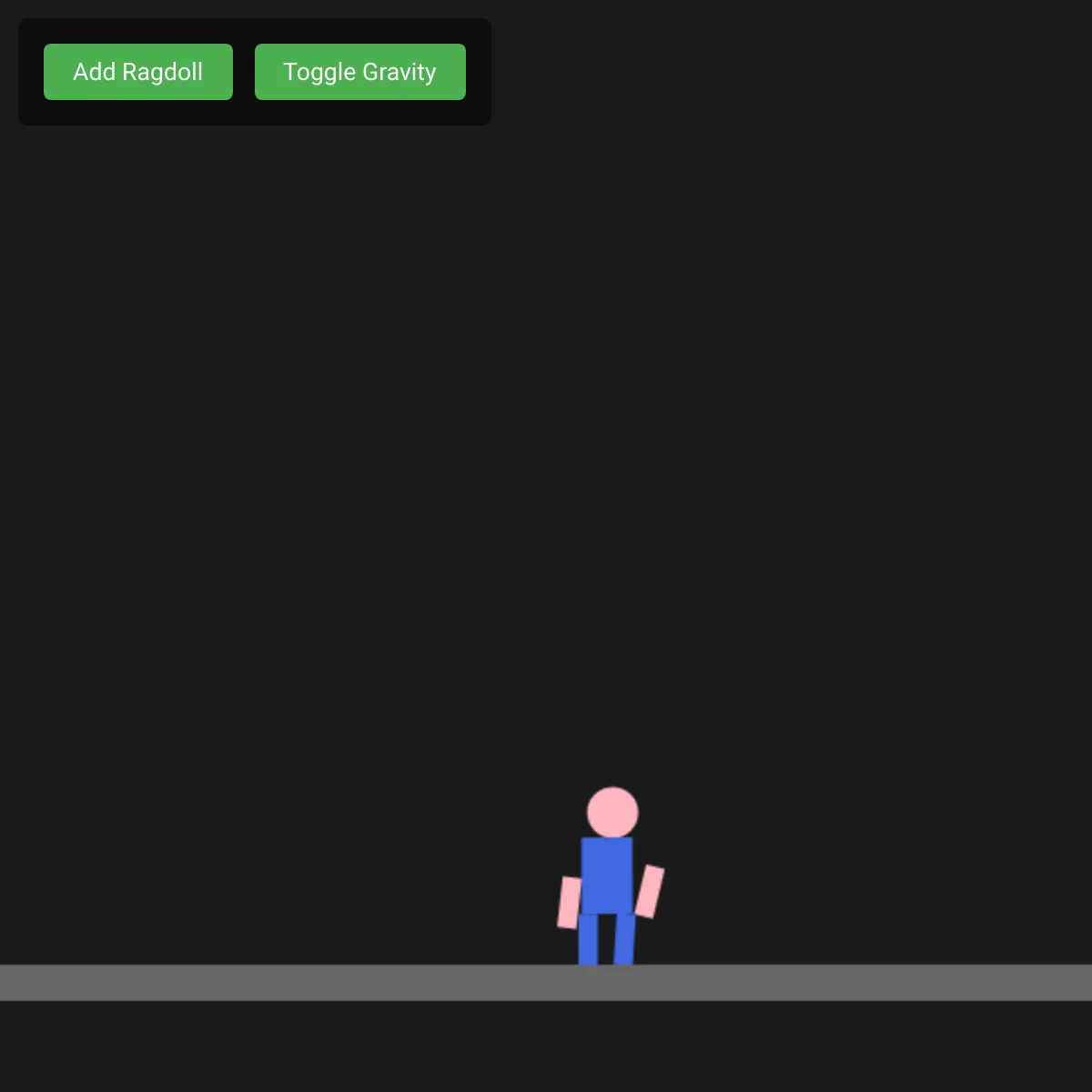 2D Ragdoll Physics Playground