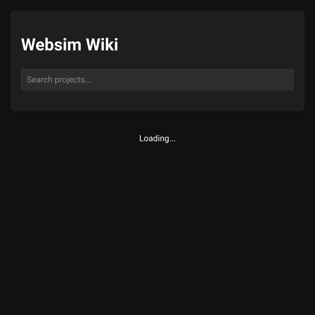 Websim Wiki