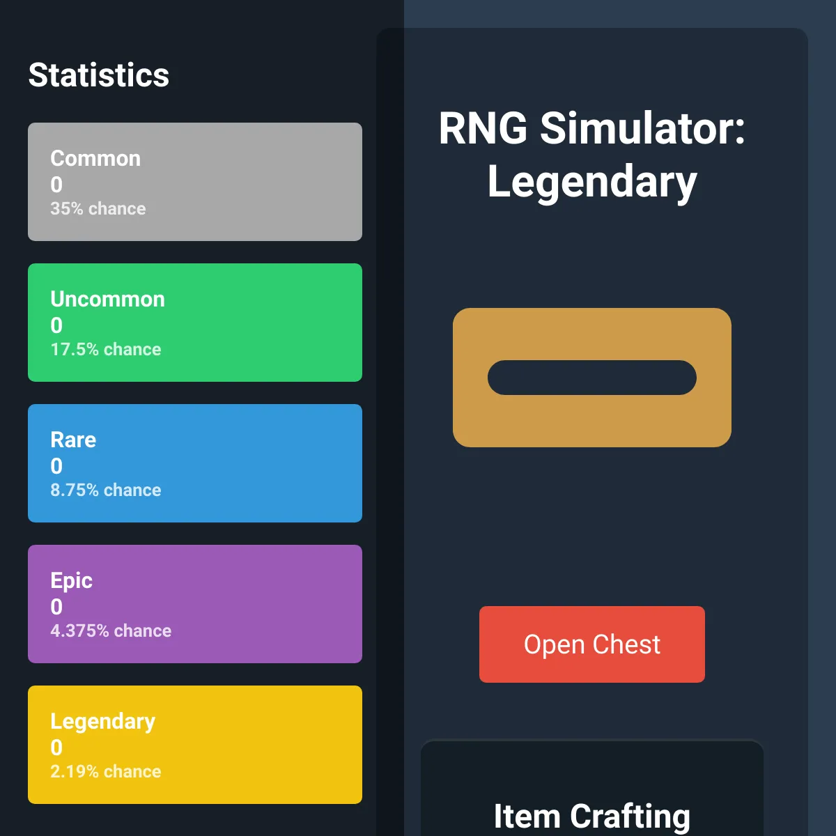 RNG Simulator: Legendary