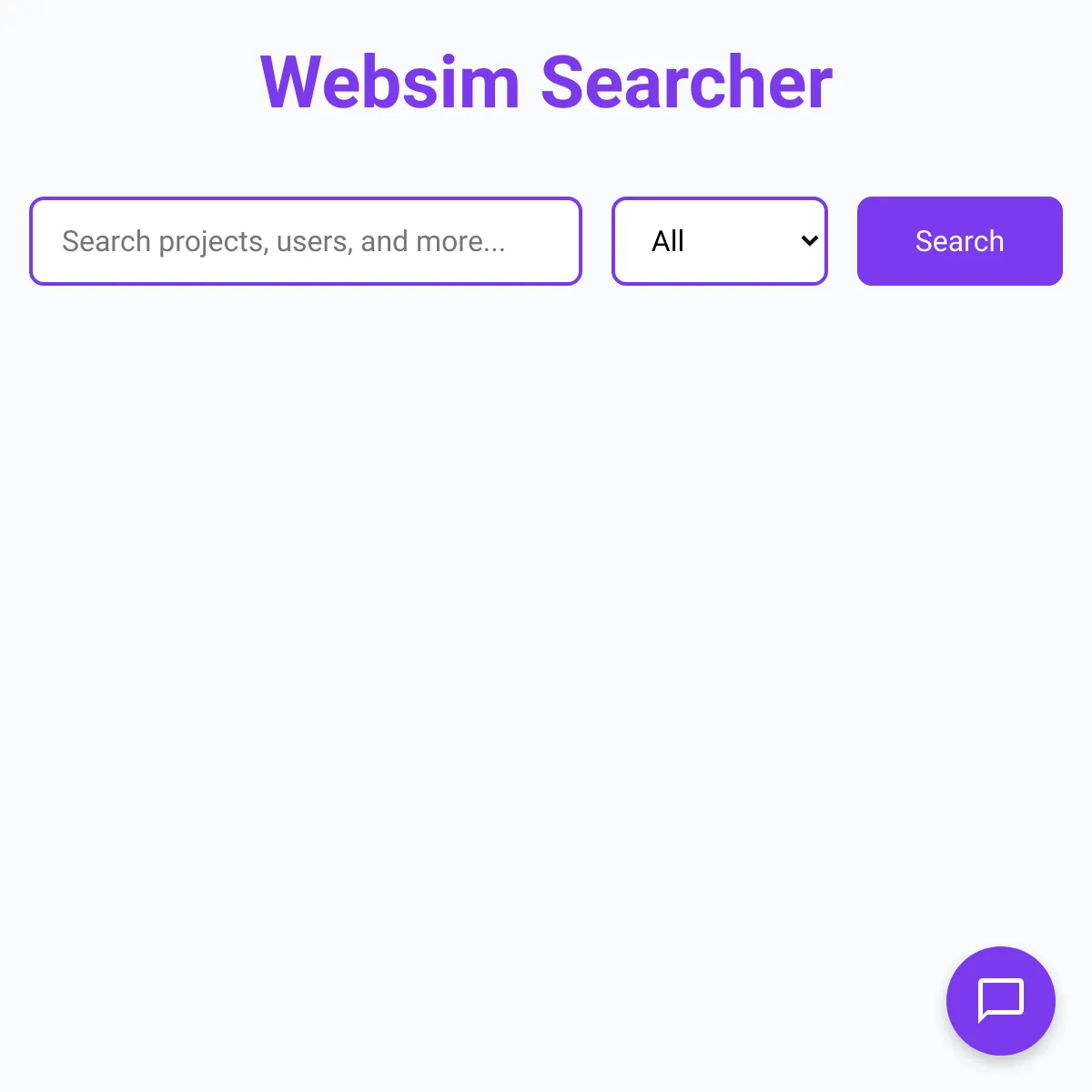Websim Searcher