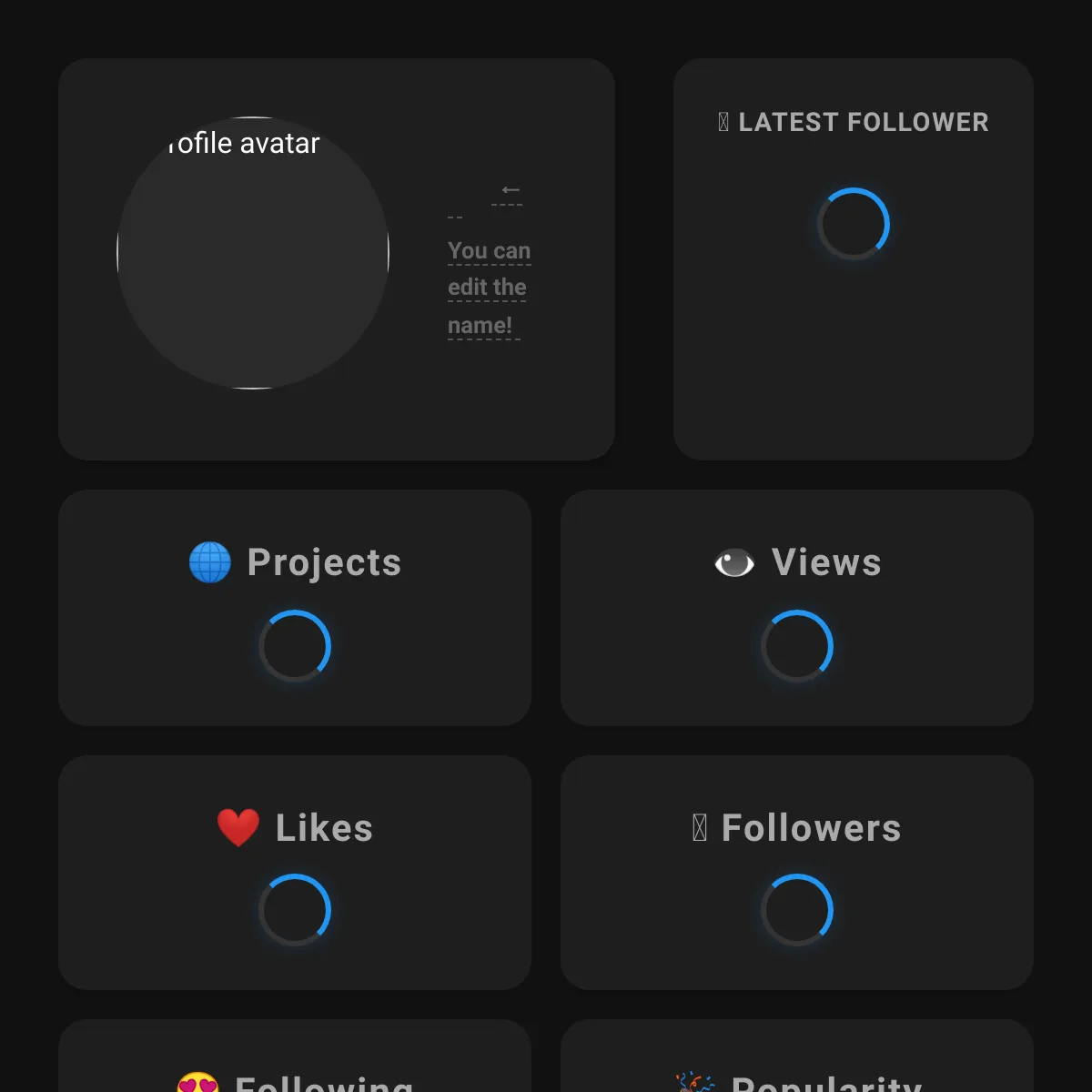 Profile Page of Websim User