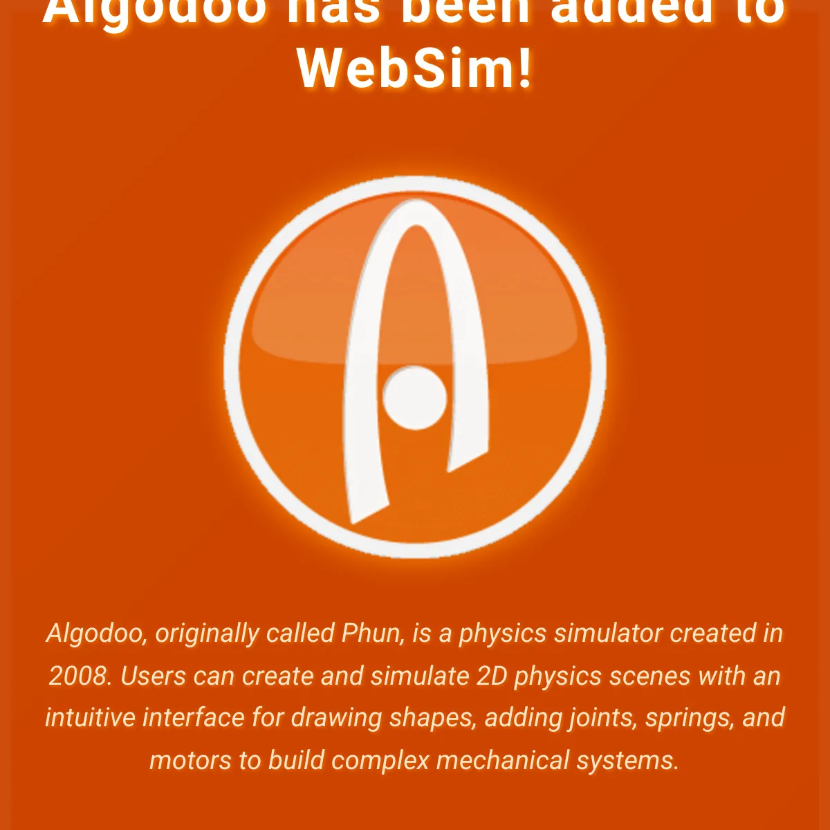 Algodoo Added to WebSim