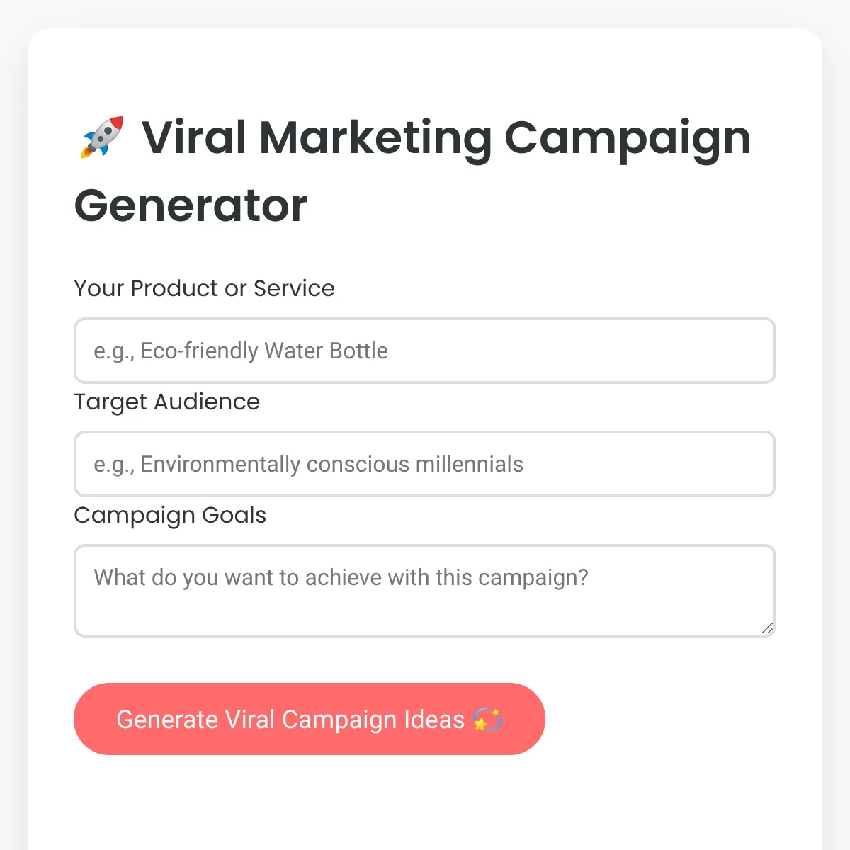 Viral Marketing Campaign Generator