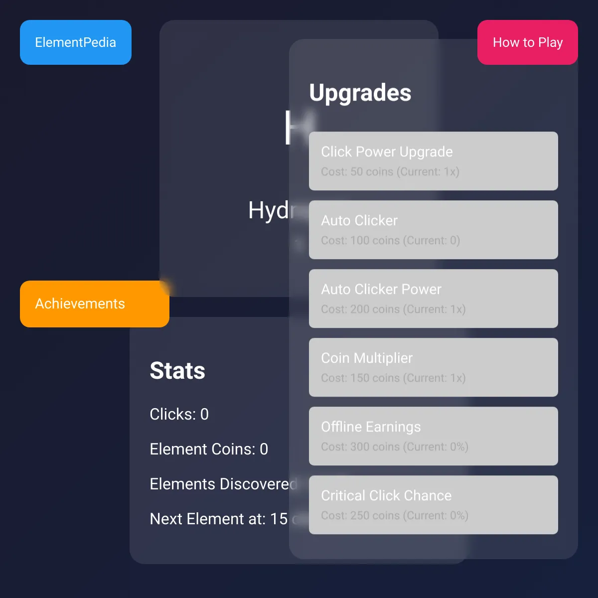 Element Clicker V1.8.1