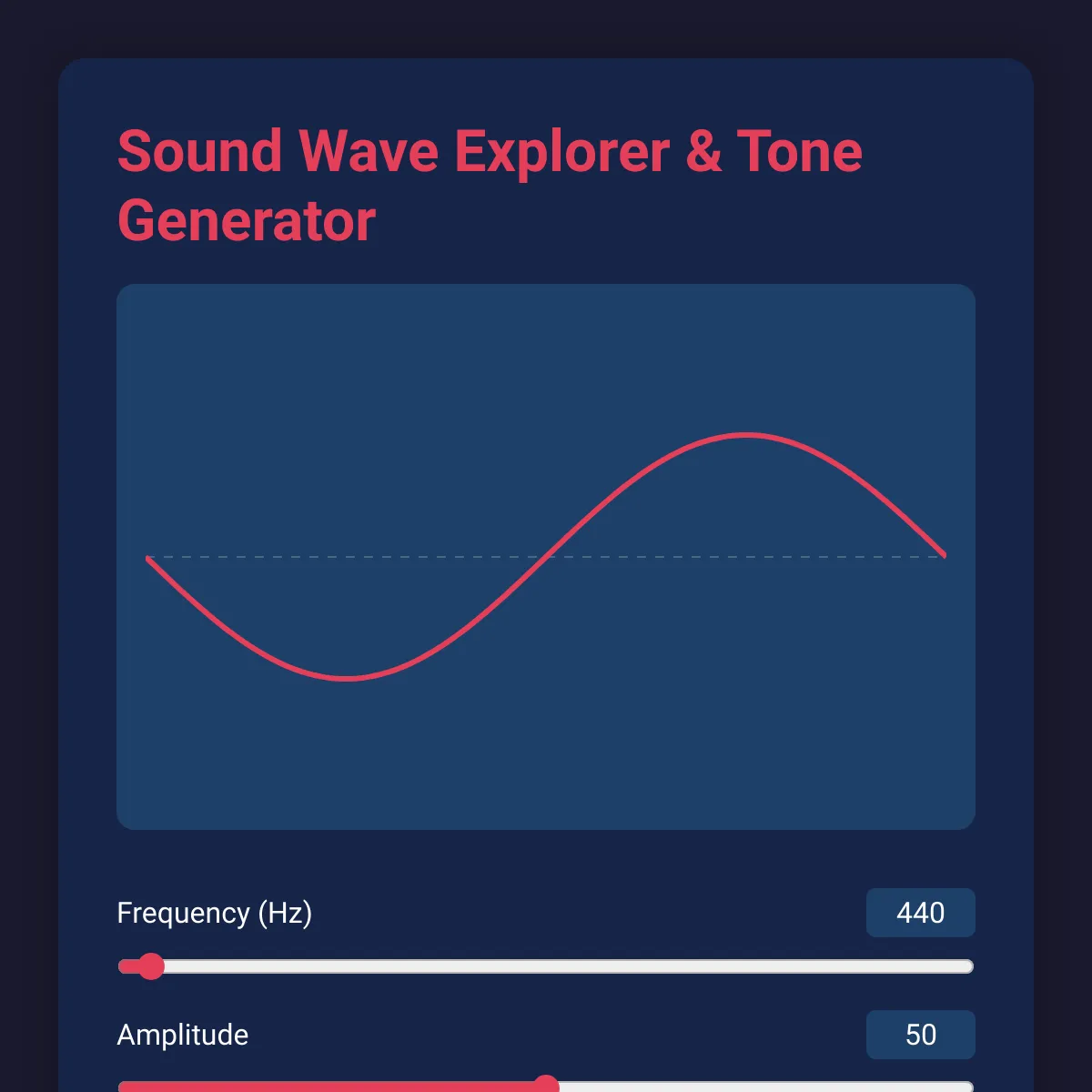 Sound Wave Explorer