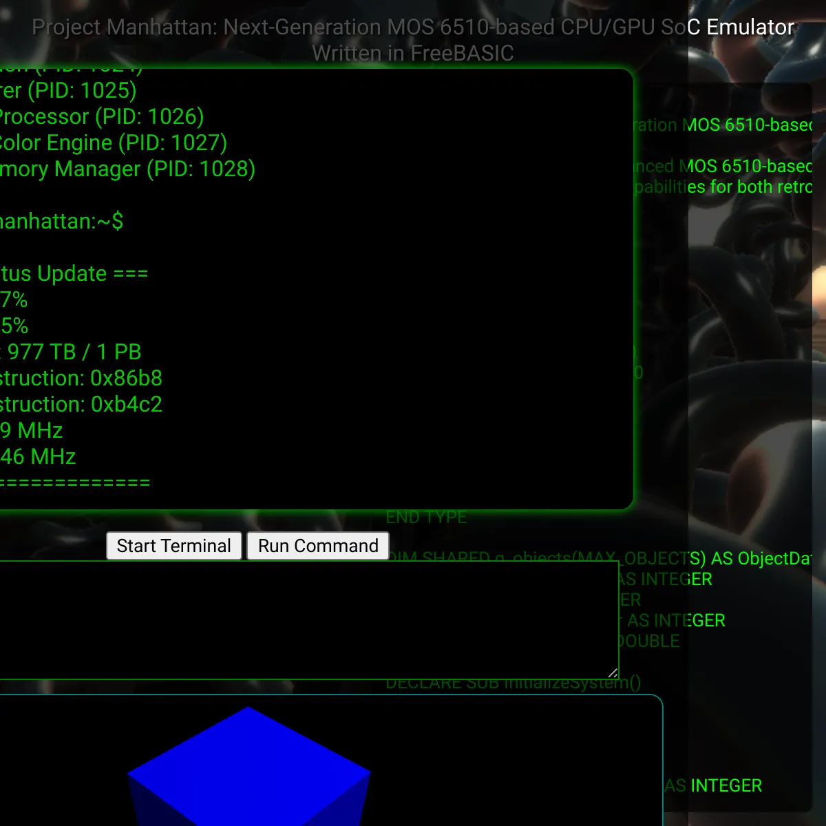 Project Manhattan: Next-Generation MOS 6510-based CPU/GPU SoC Emulator Written in FreeBASIC