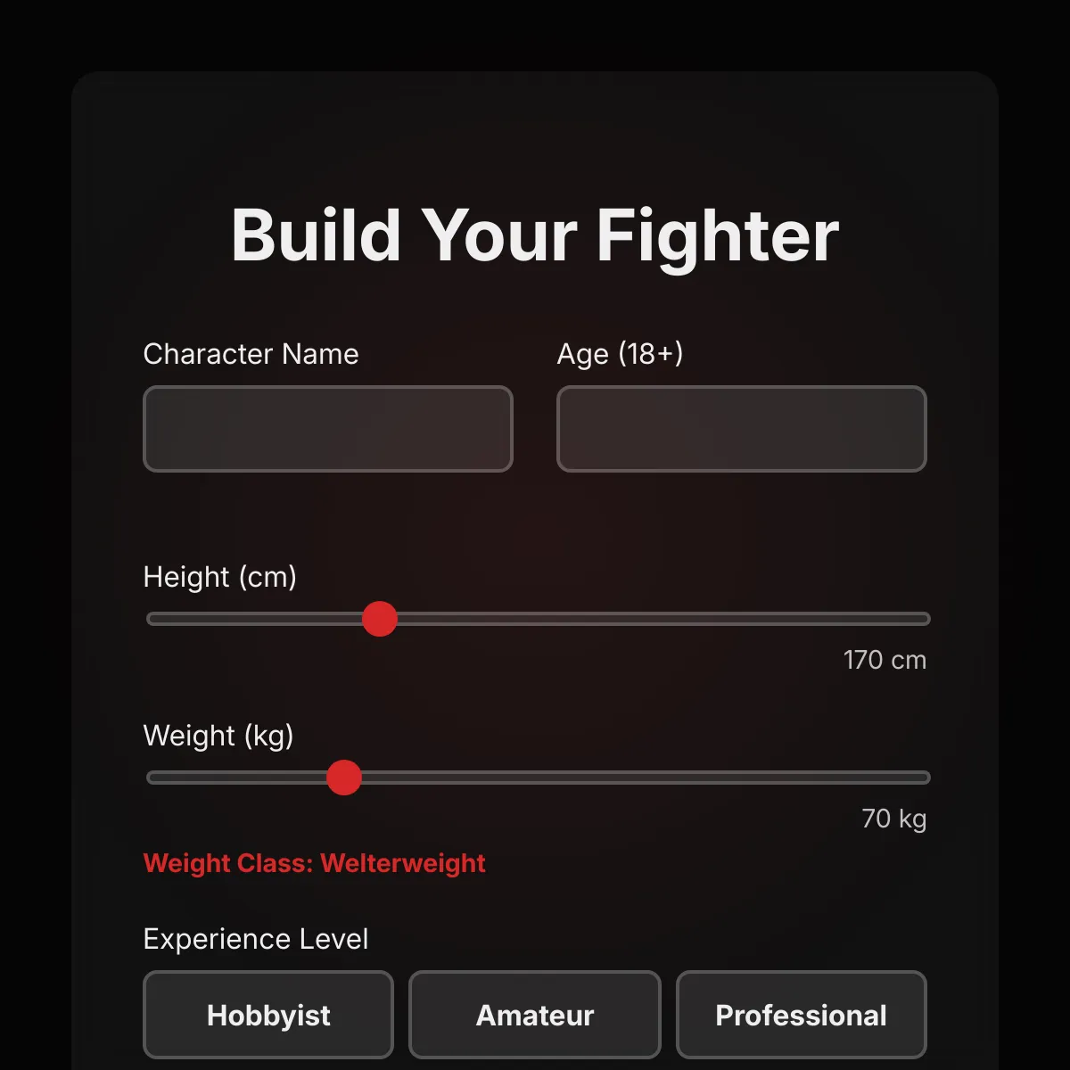 Create Your Character