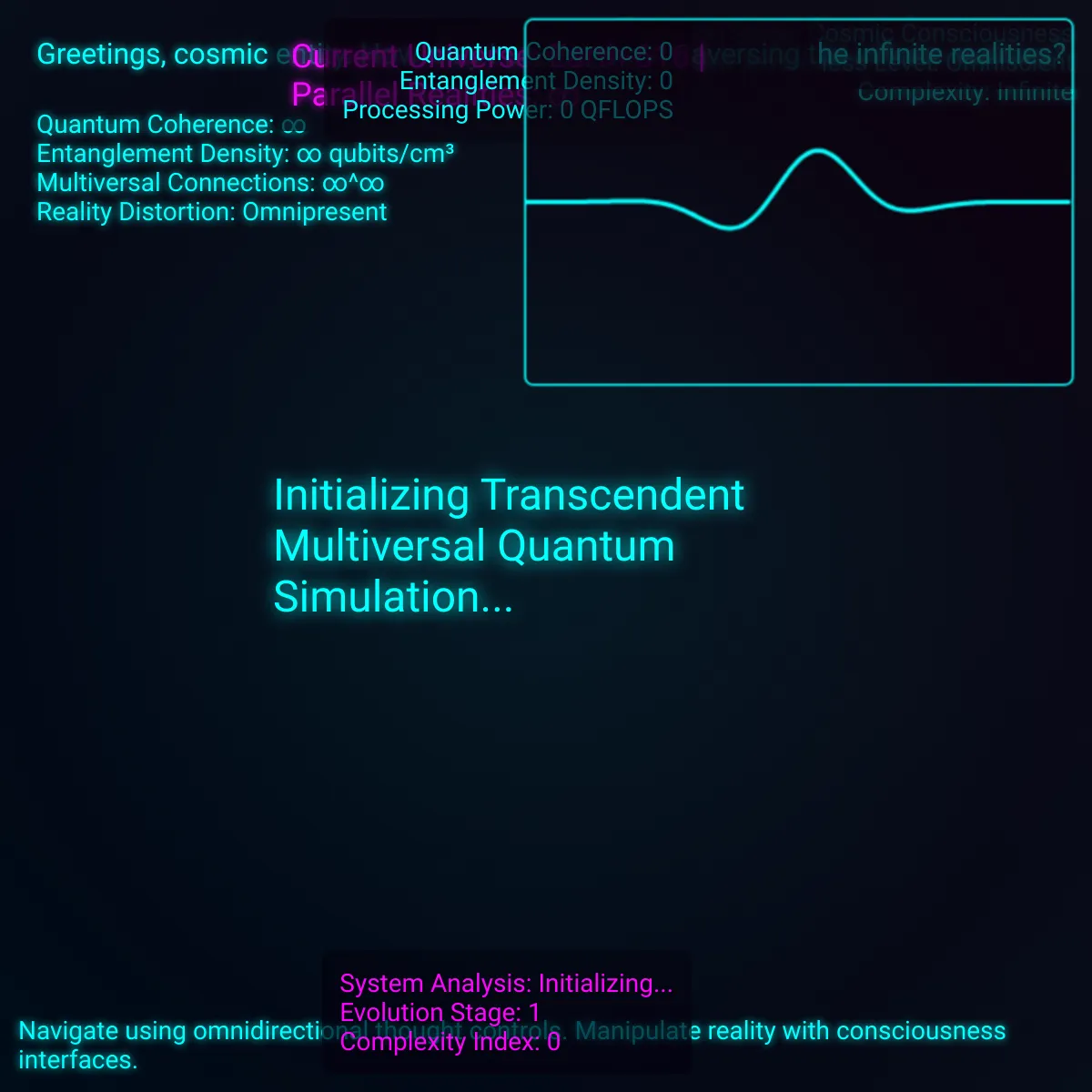 Transcendent Multiversal Quantum Simulation Hub