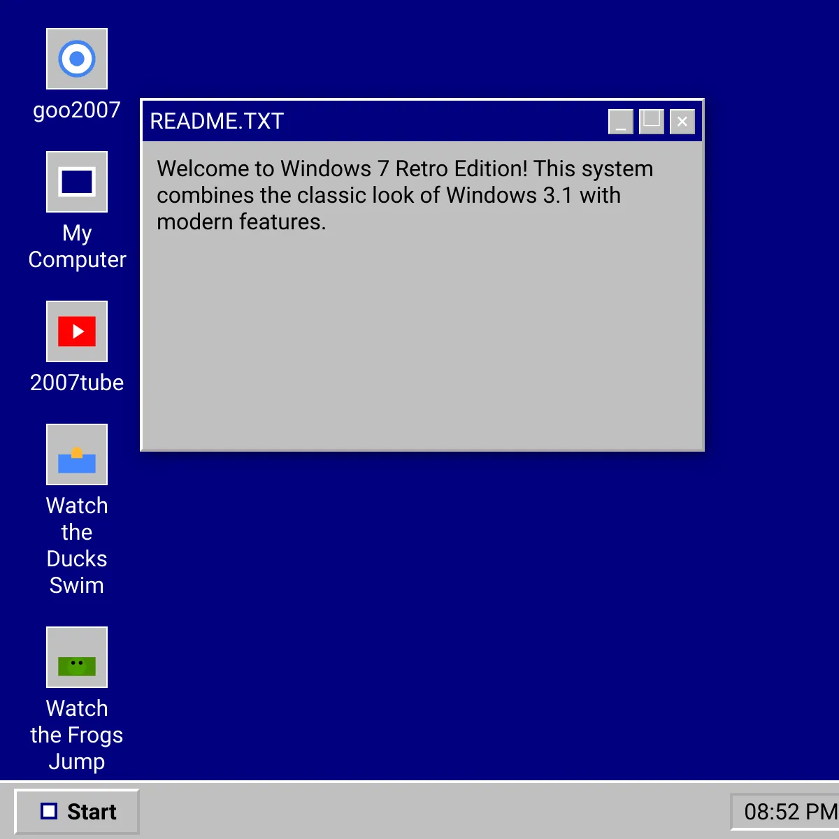 Windows 7 Retro Style