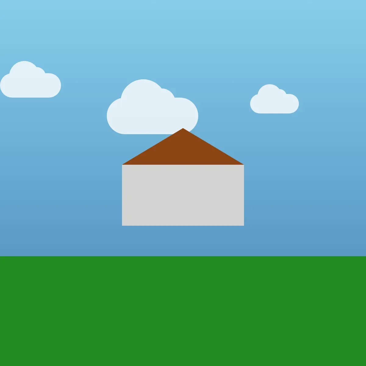 Animated Car Jumping Over House