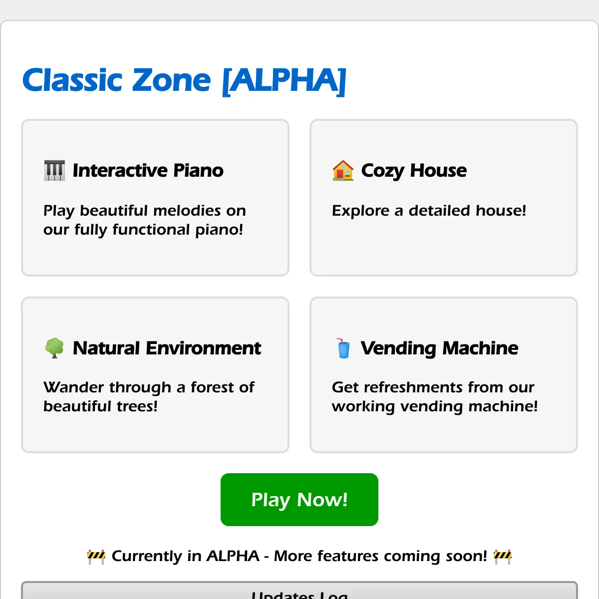 Classic Zone - A ROBLOX Game