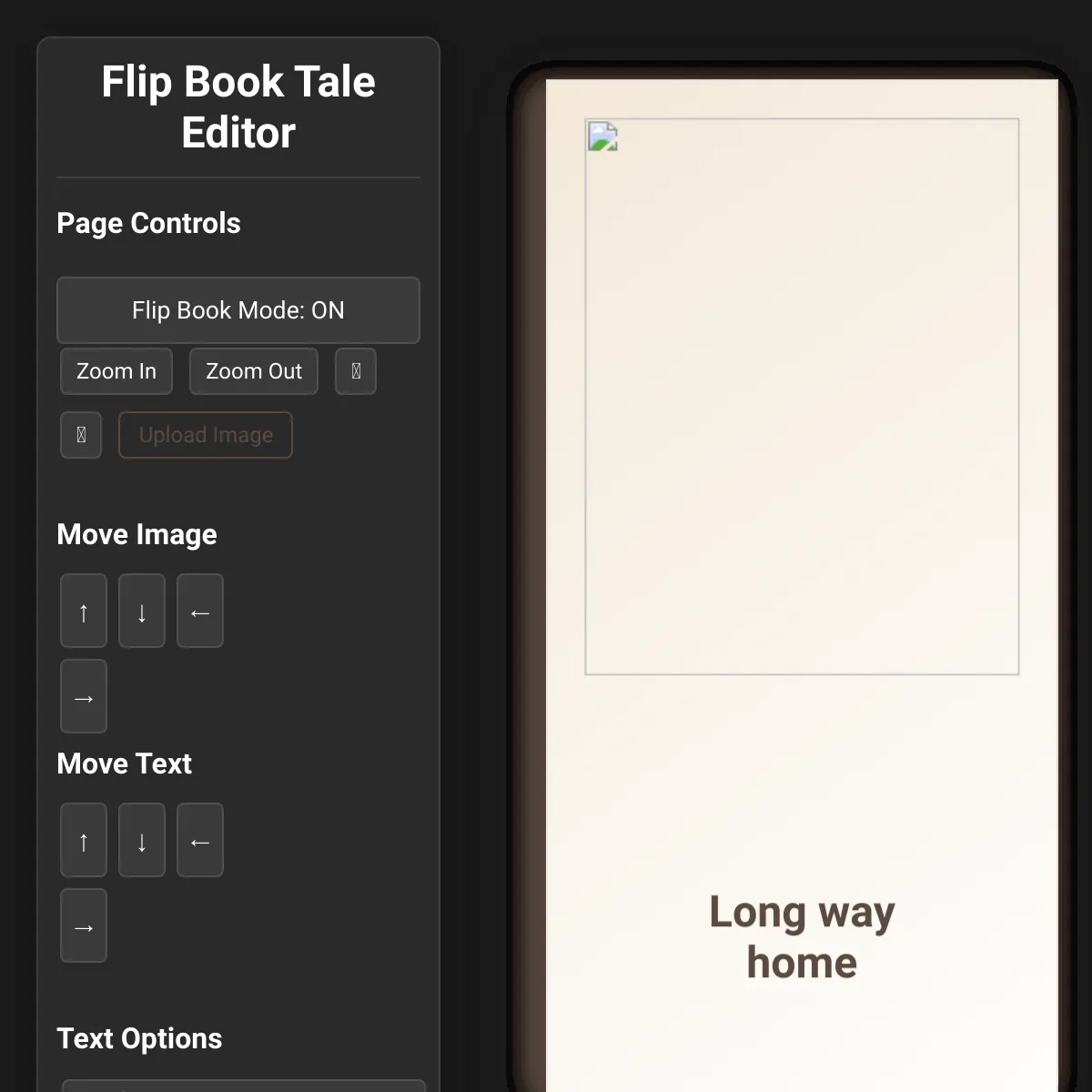 Flip Book Tale Editor