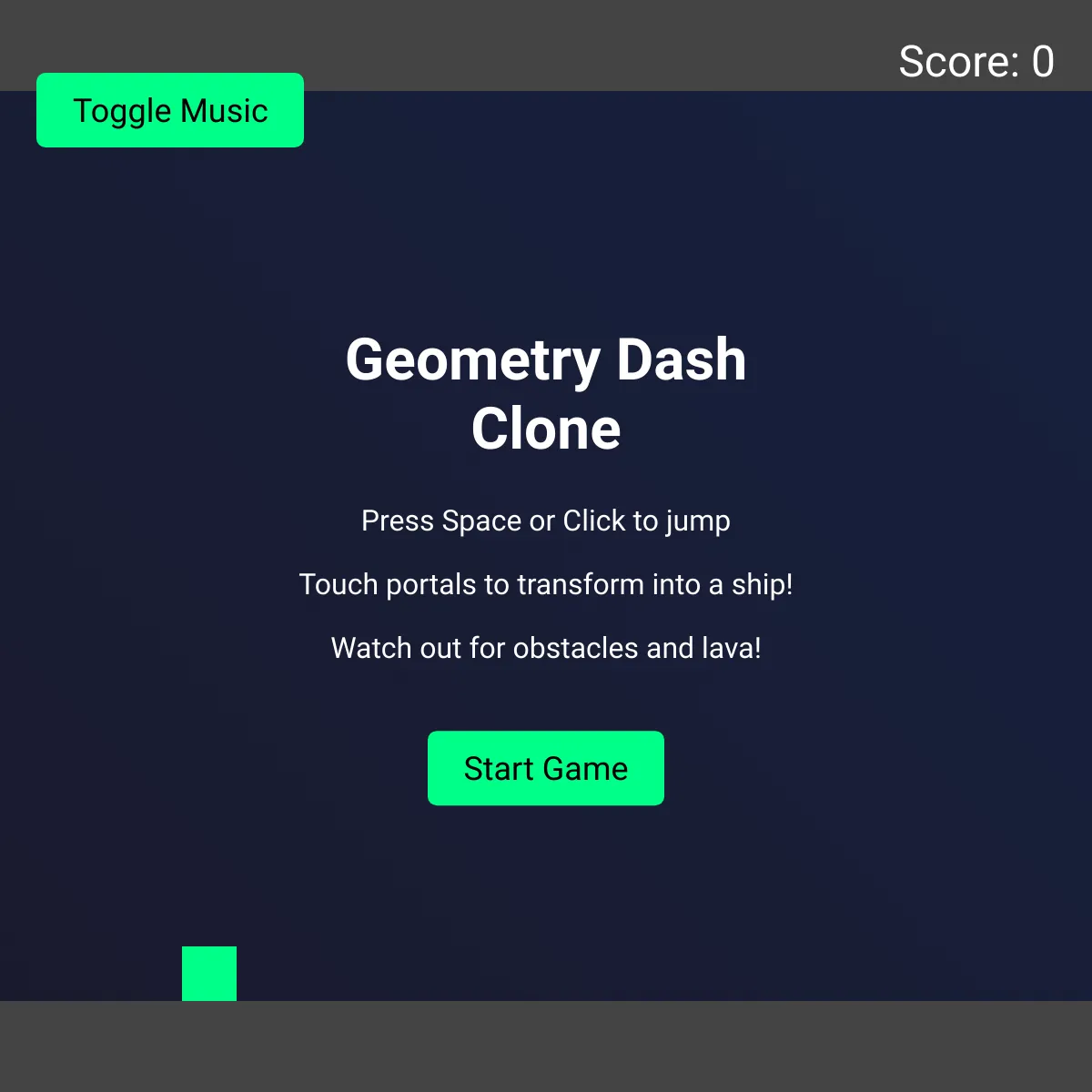 Geometry Dash Clone