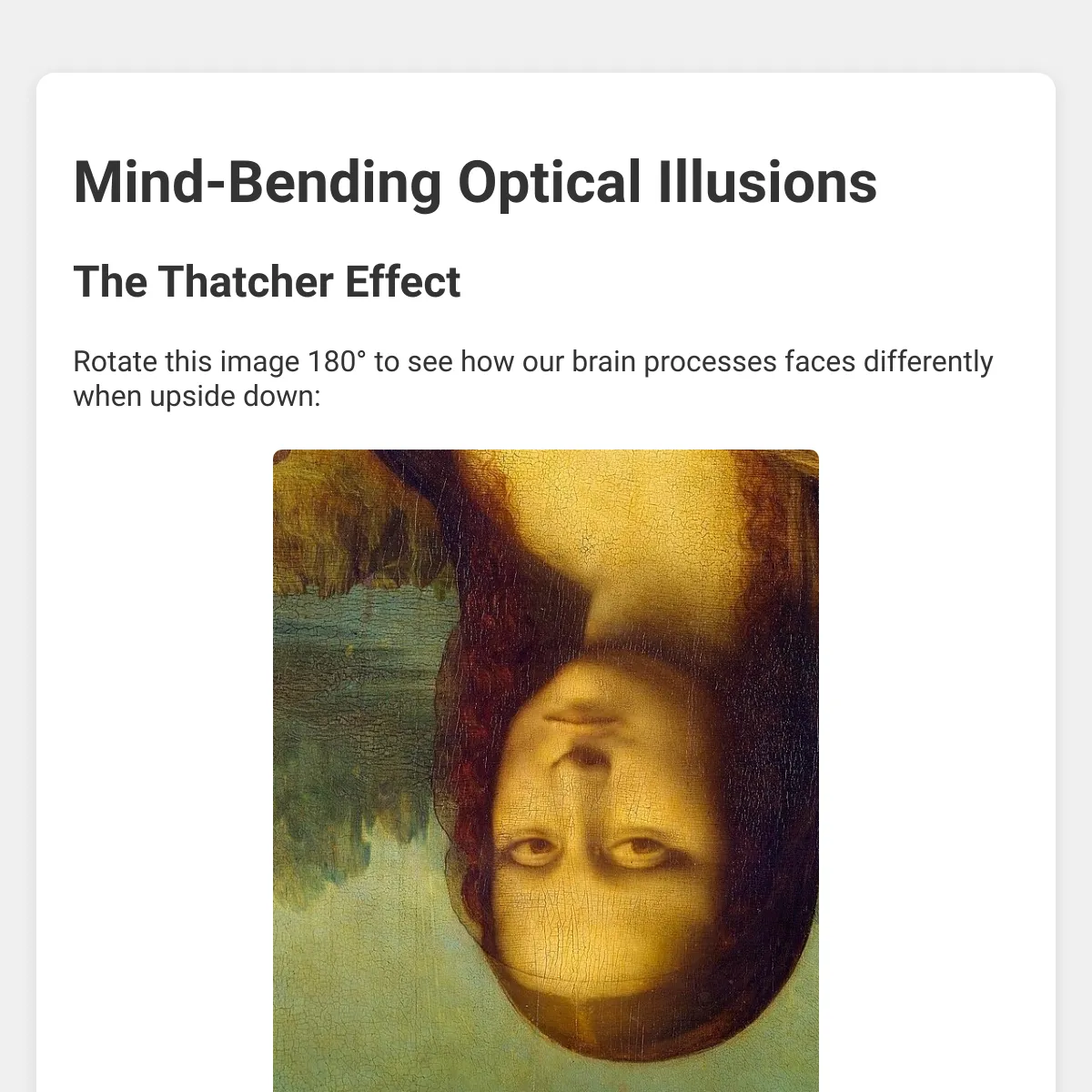 Mind-Bending Optical Illusions
