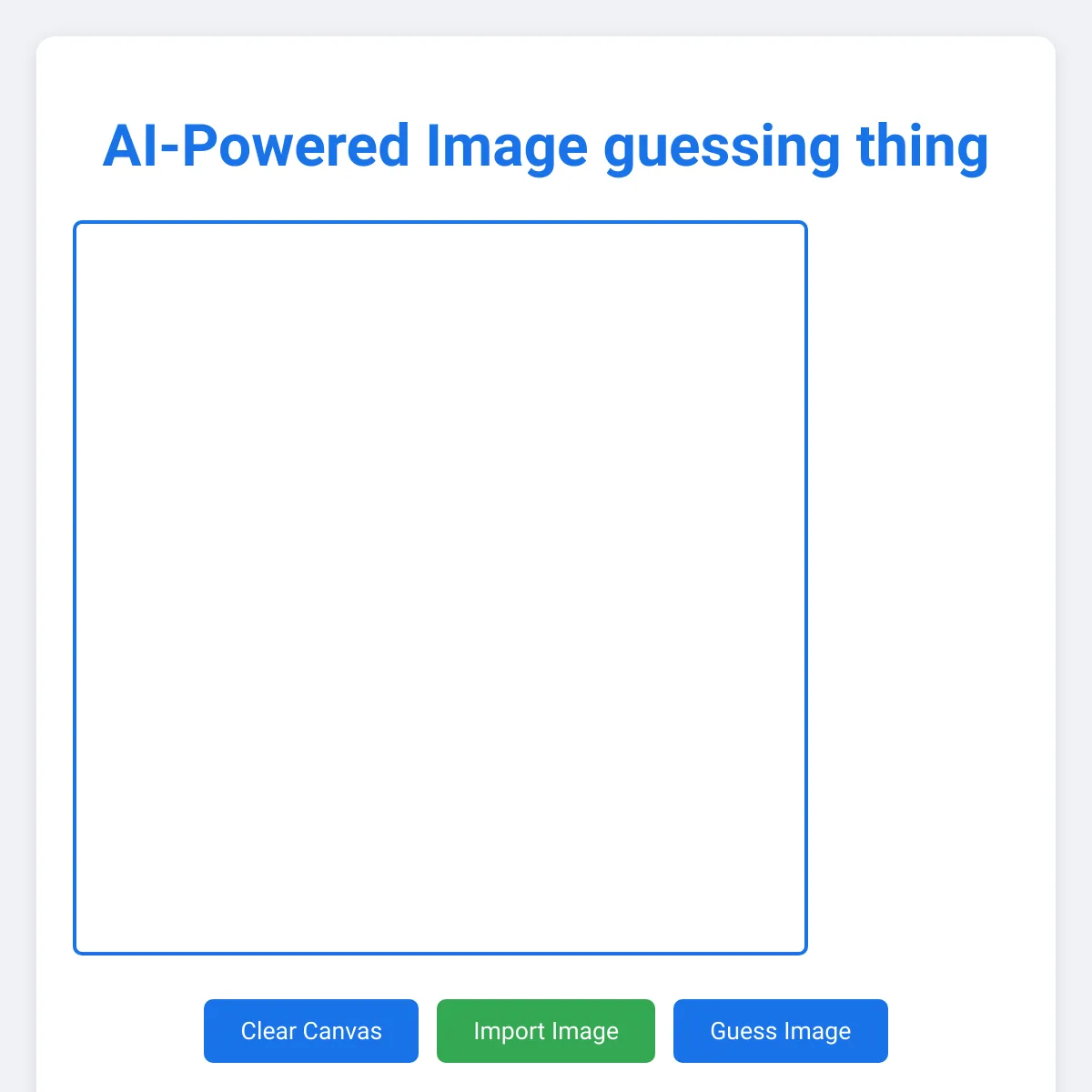 AI-Powered image guessing thing