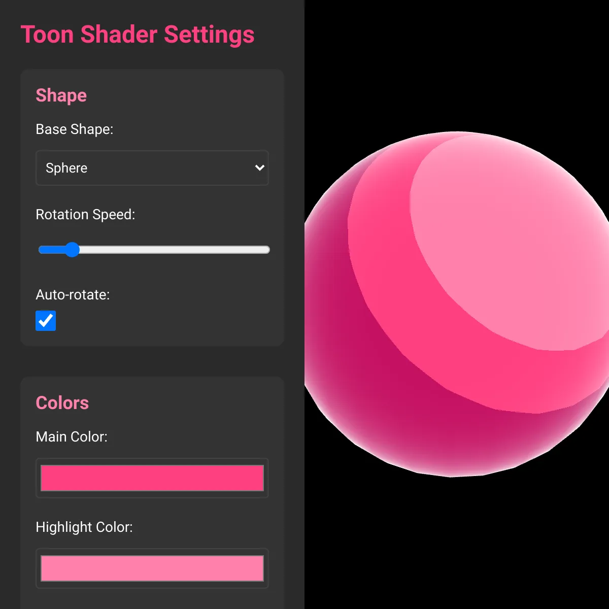 WebGL Toon Shader Demo