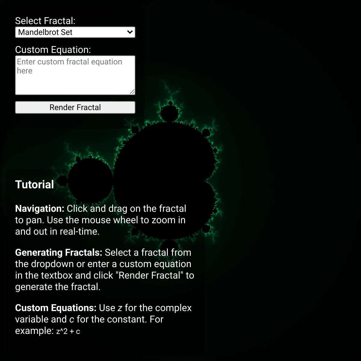 Fractal Generator Engine