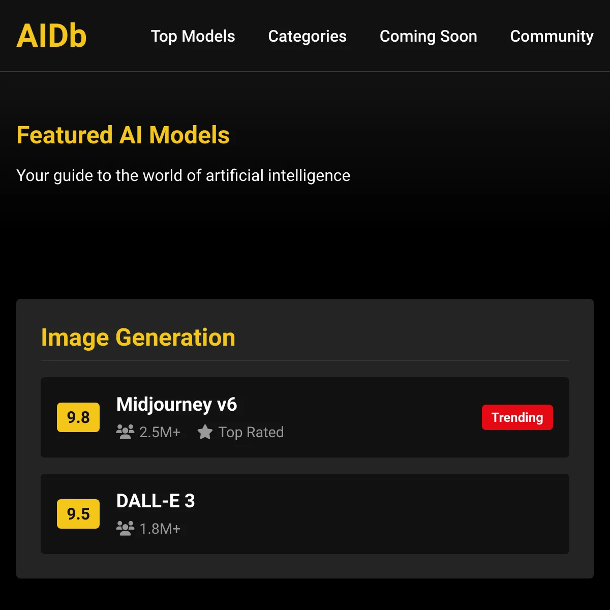 AIDB - The AI Models Database