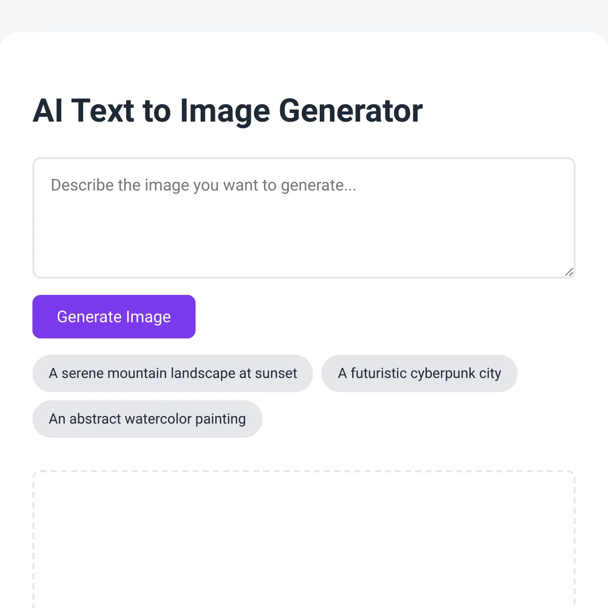 AI Text to Image Generator