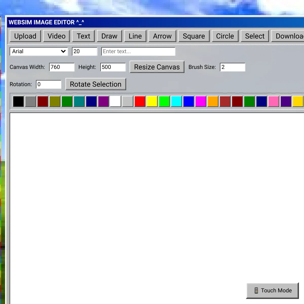 WEBSIM IMAGE EDITOR+video