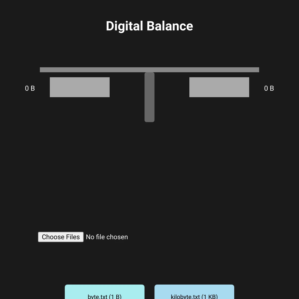 Digital Balance