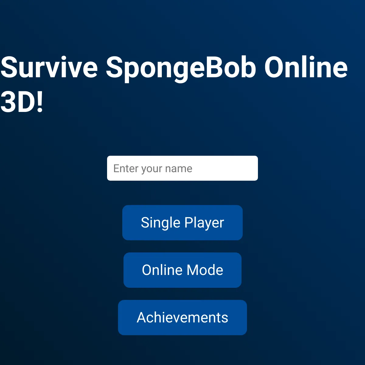 Escape SpongeBob 3D!