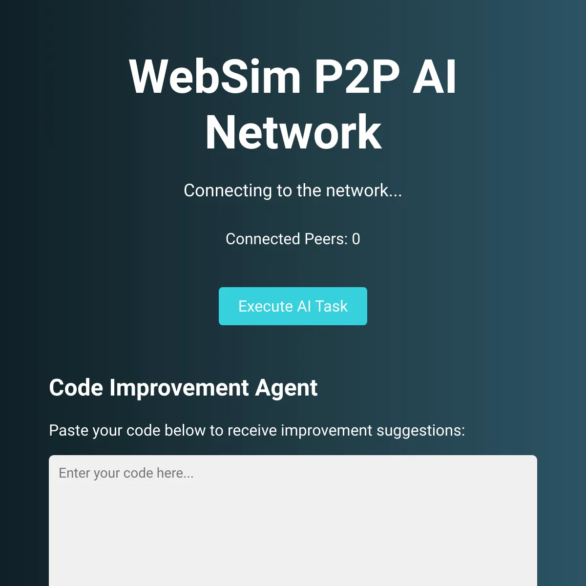P2P AI Network - WebSim Implementation