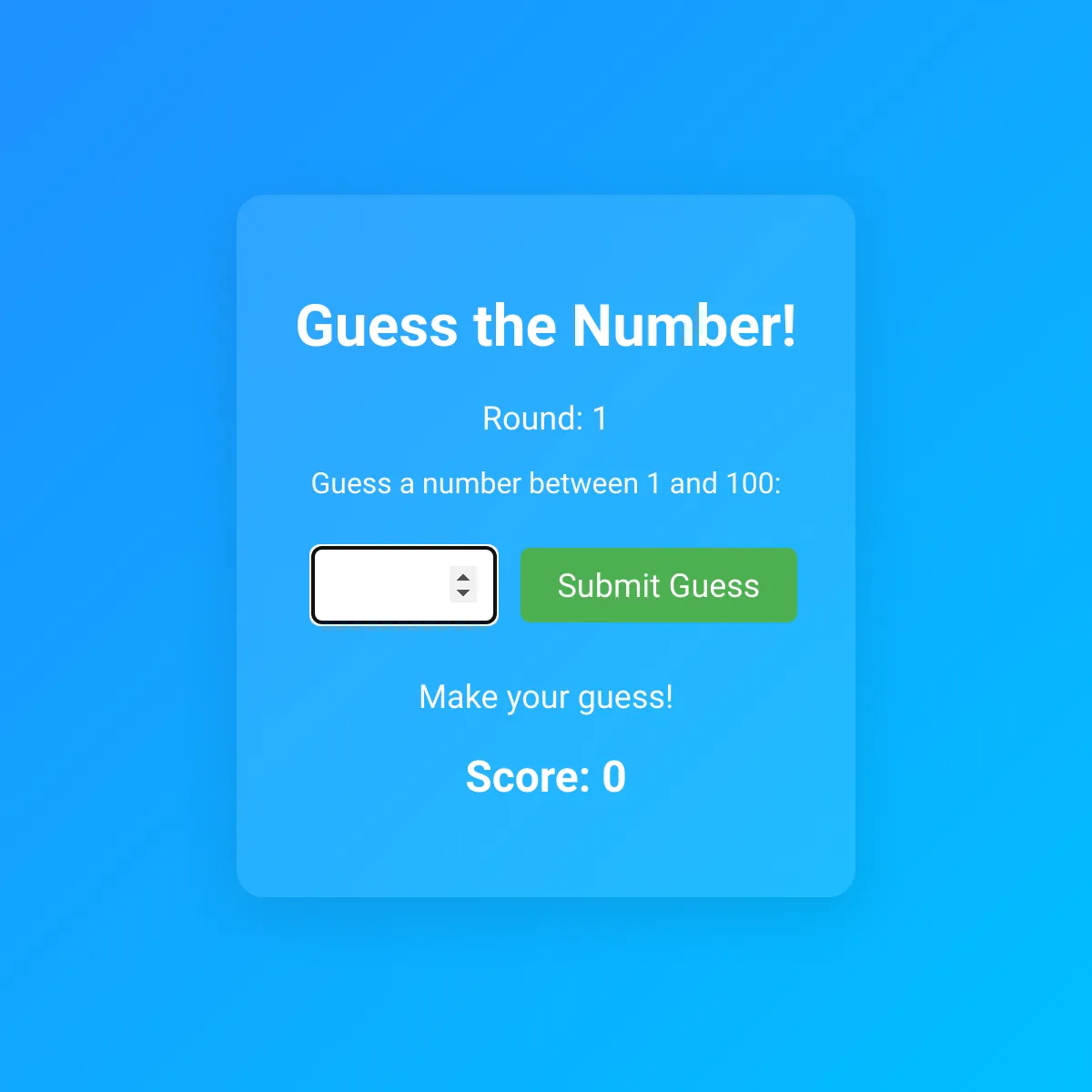 Number Guessing Game