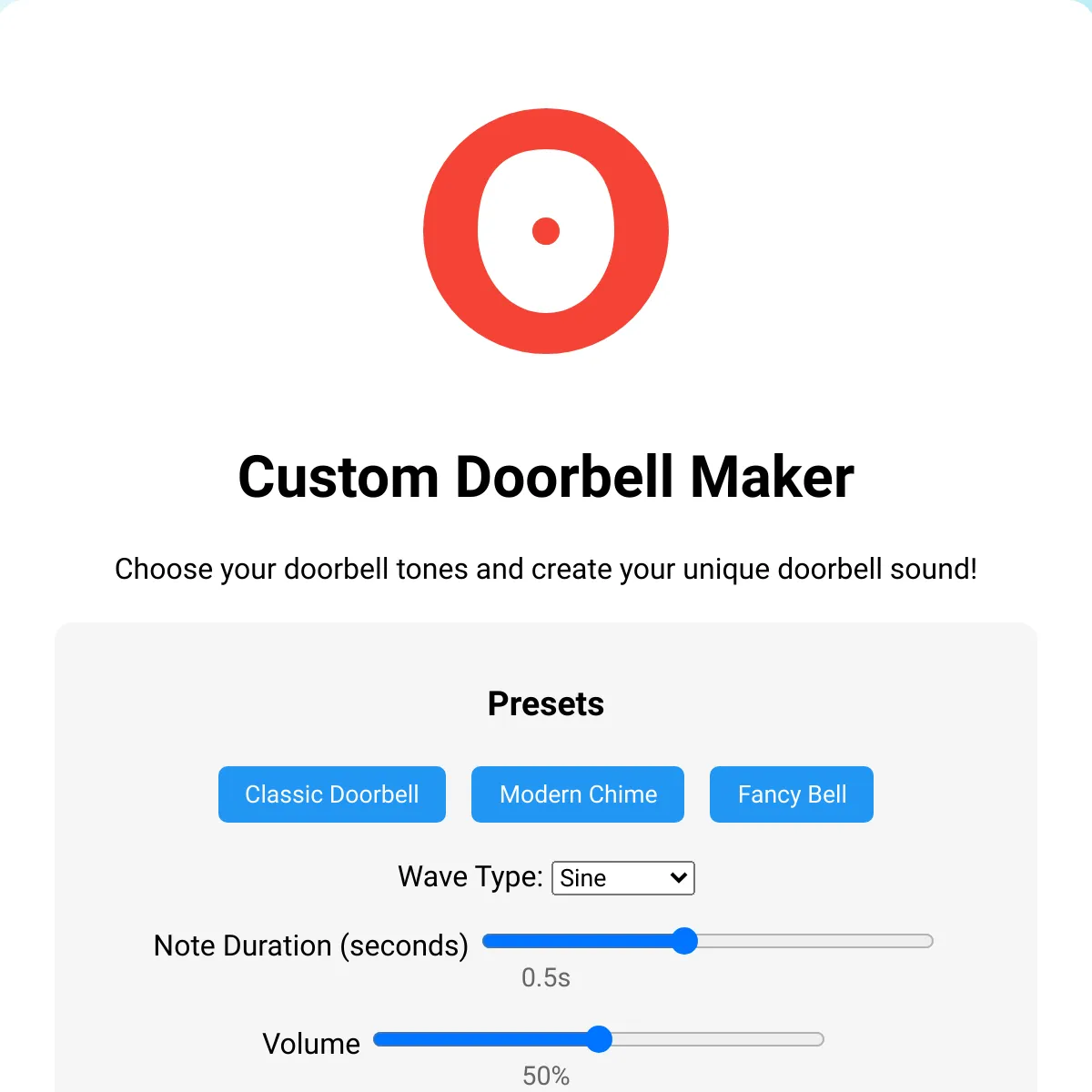 Custom Doorbell Maker
