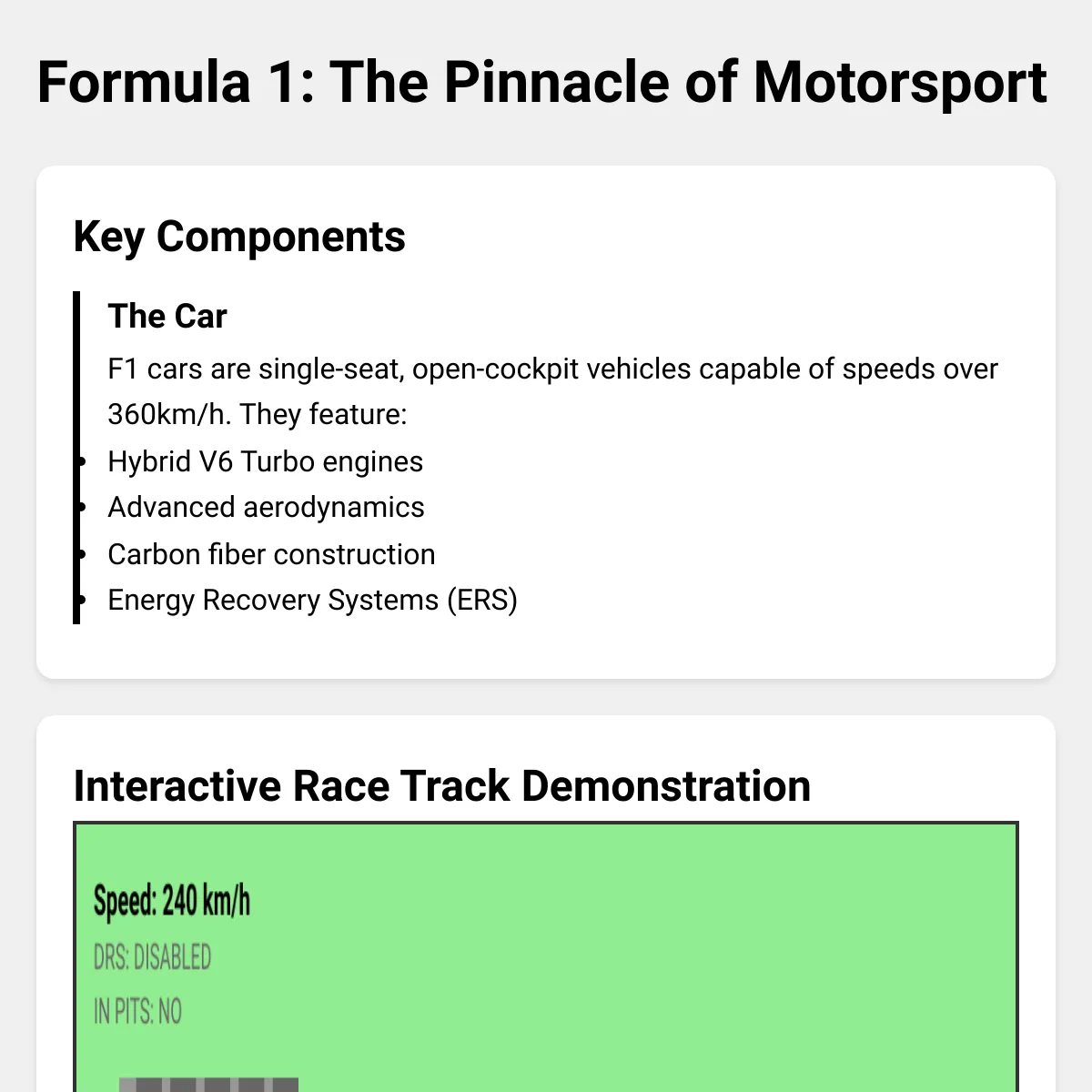 Formula 1: The Pinnacle of Motorsport