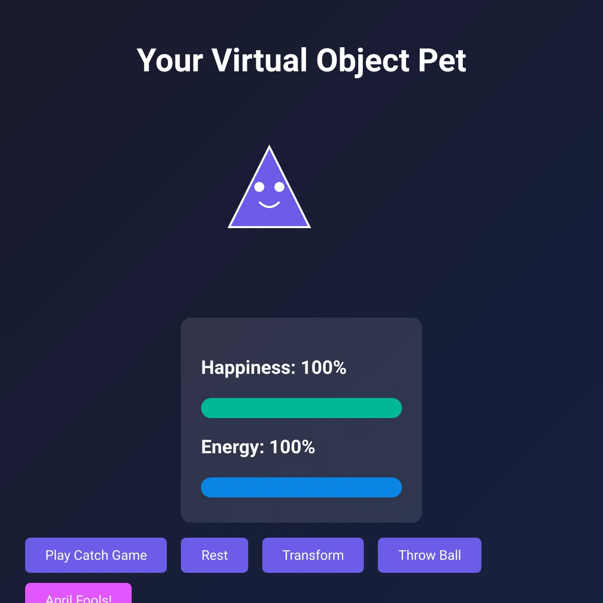Virtual Object Pet