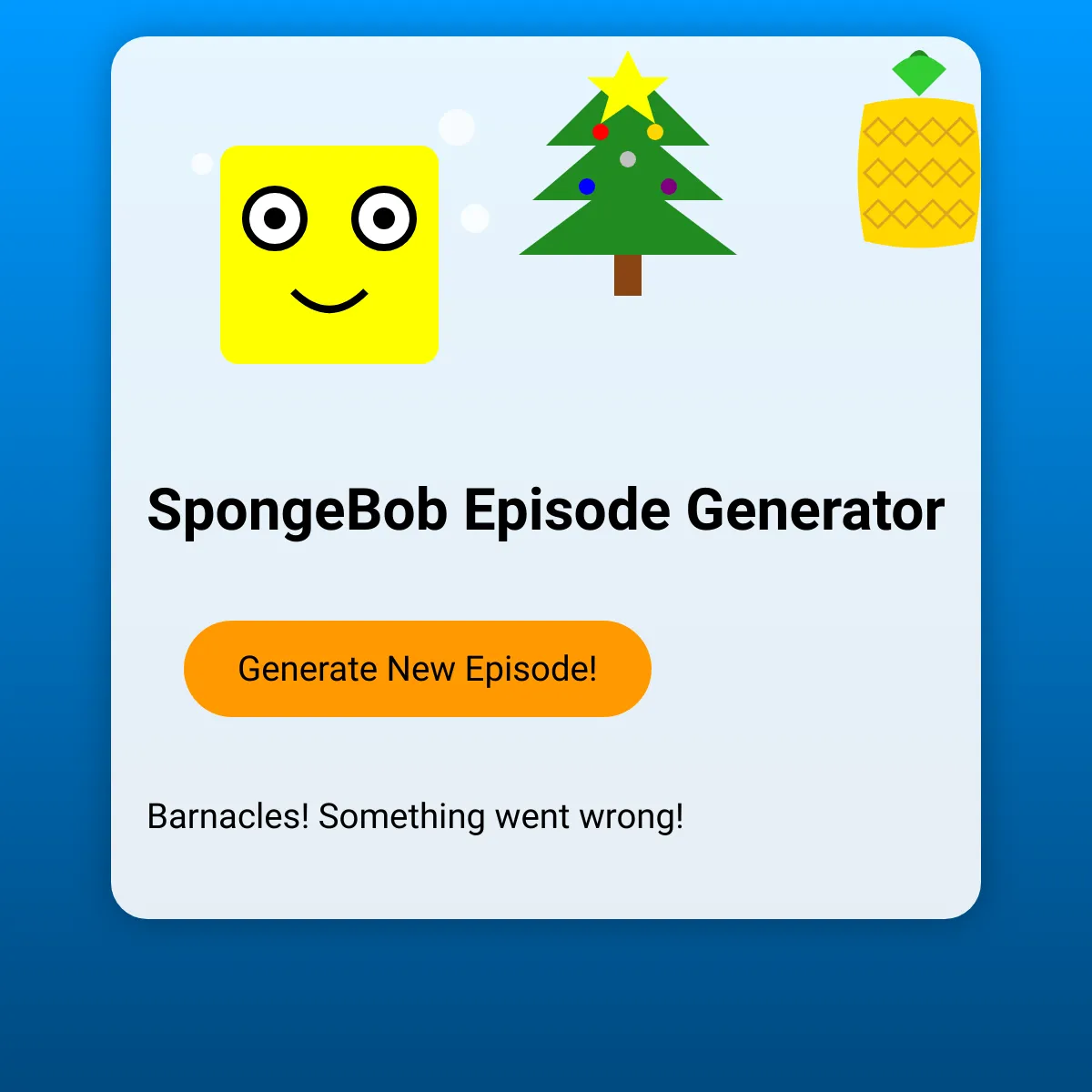 SpongeBob Episode Generator