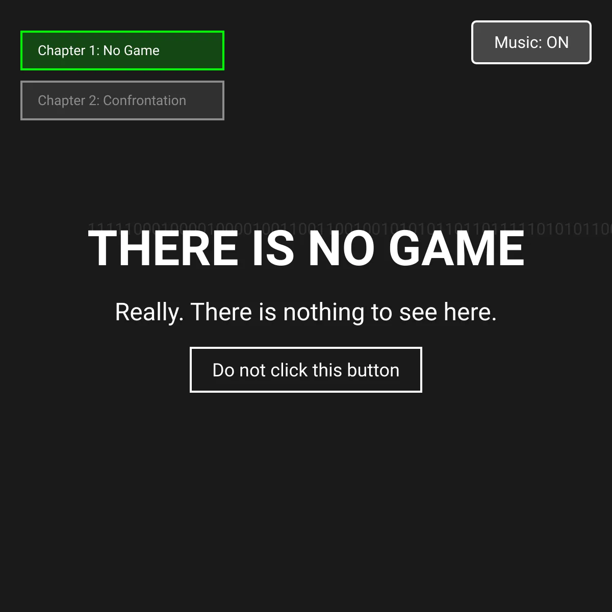 There Is No Game [UPDATE]