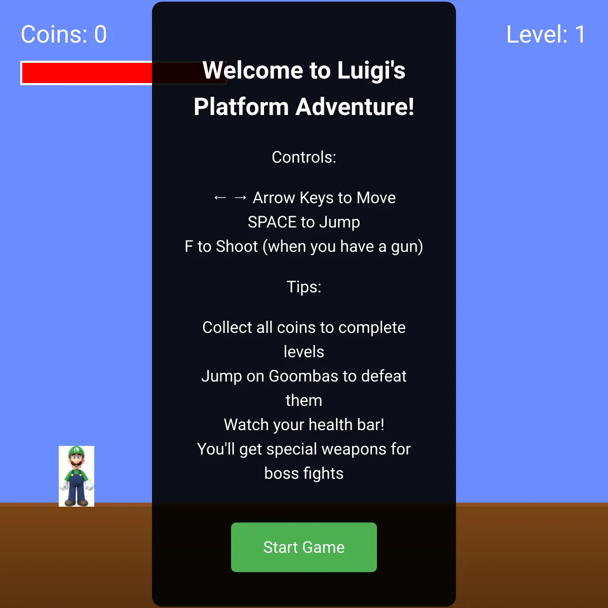 Luigi's Platform Adventure