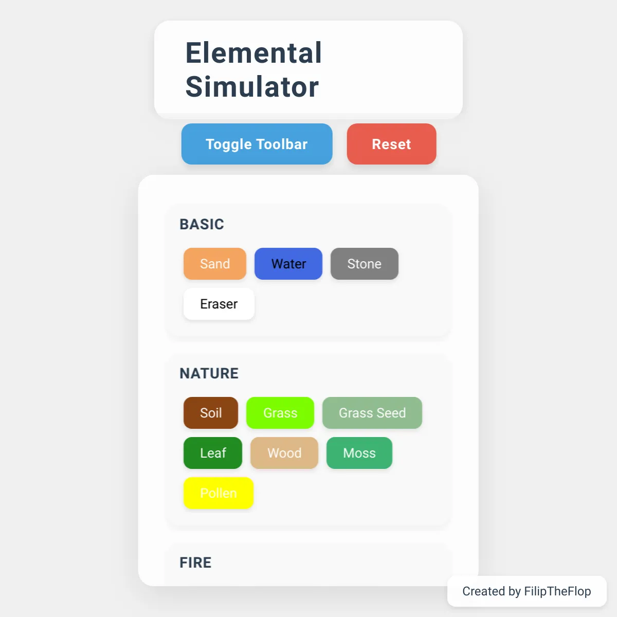 Elemental Simulator - Lava and Water Interaction