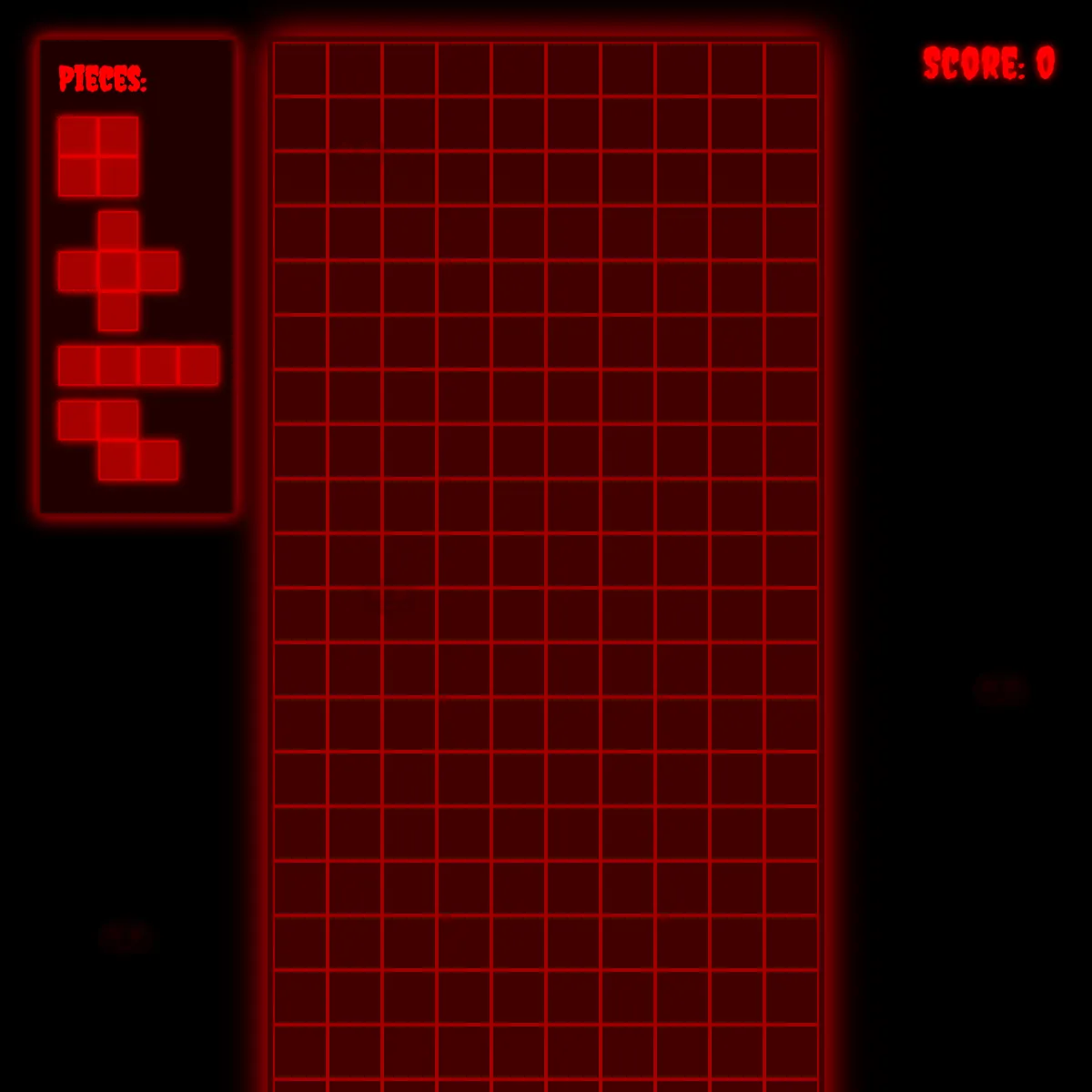 Horror Tetris Game