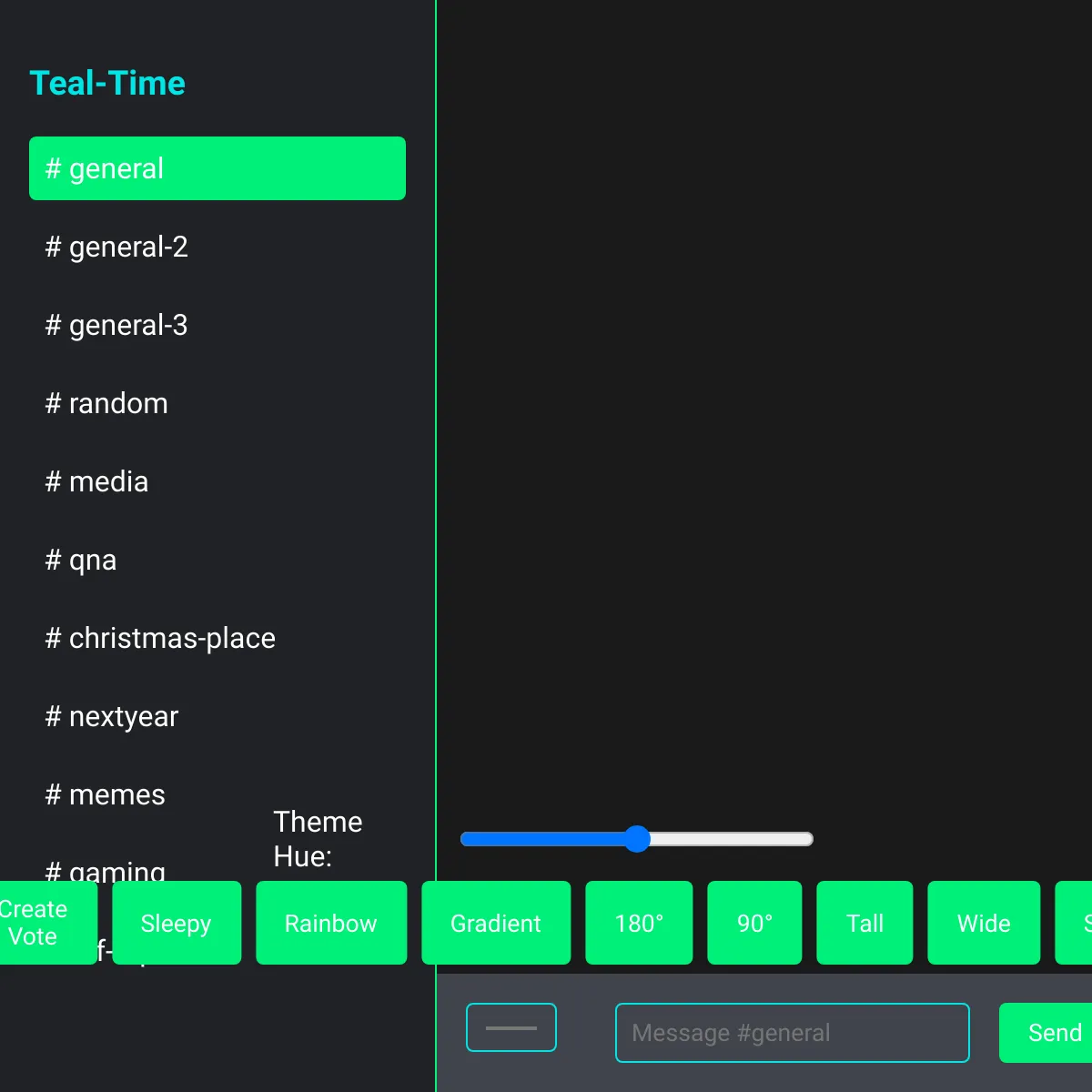 Teal-Time! - Customizable Chat app