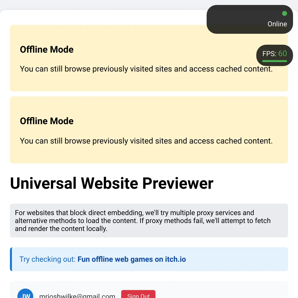 Website URL Previewer