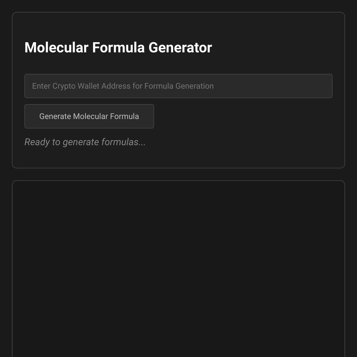 Molecular Formula Generator - torture.fun